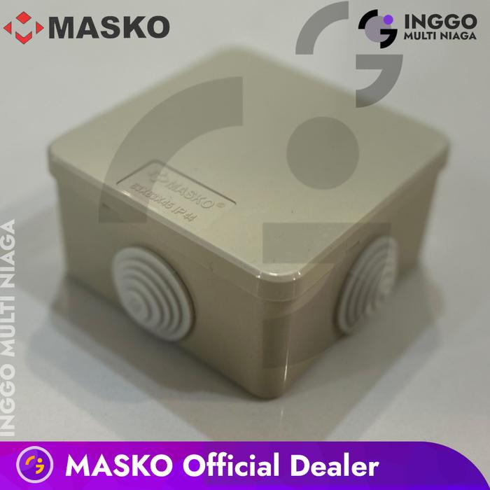 Jual Duradus Masko 83x83x45mm PVC Junction BOX Hitam Putih Cream ...
