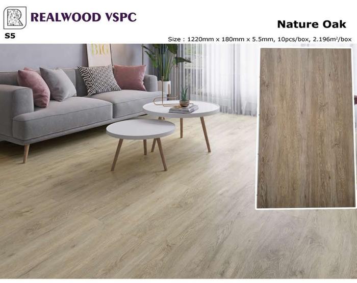 Jual SPC Realwood VSPC 5,5mm | Wood Series Vaneer SPC Flooring Sistem ...