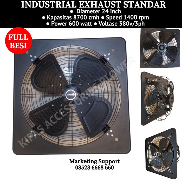 Jual Industrial Exhaust fan 24 Inch Full Besi Exhaust Industri Pabrik ...