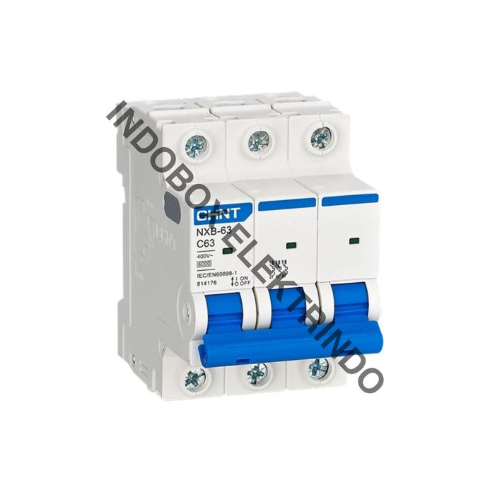 Jual MCB CHINT NXB-63 3P (50A / 63A) 6kA 220V - Miniature Circuit ...