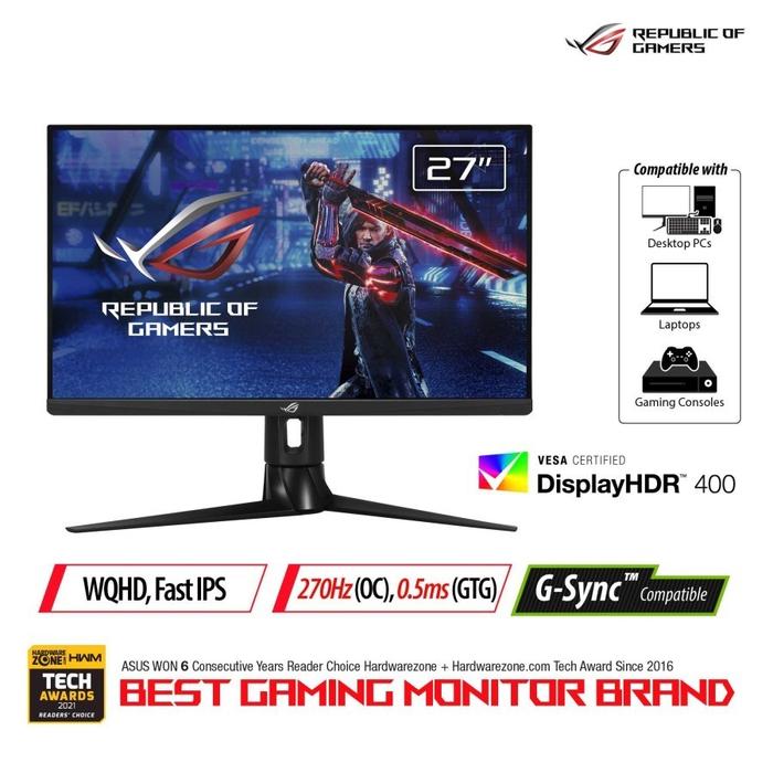 Promo ASUS ROG Strix XG27AQM | Fast IPS 27” WQHD 270Hz 0.5ms G-Sync ...