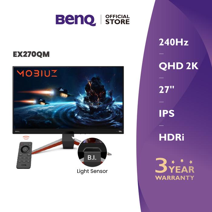 Promo BenQ MOBIUZ EX270QM 27” 1ms 240Hz QHD Gaming Monitor Cicil 0% 3x ...