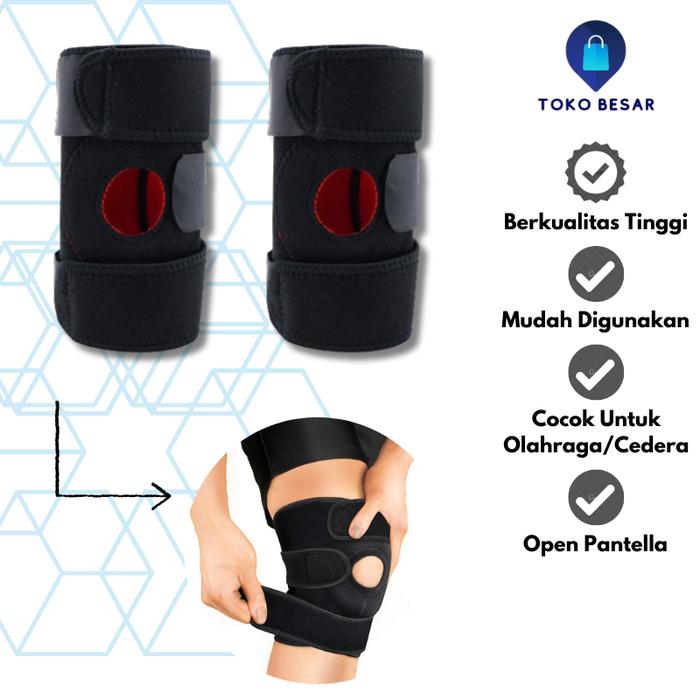 Promo Deker Lutut Knee Support Knee Pad Patella Terbuka Alat Pelindung Lutut - Kota Bandung ...