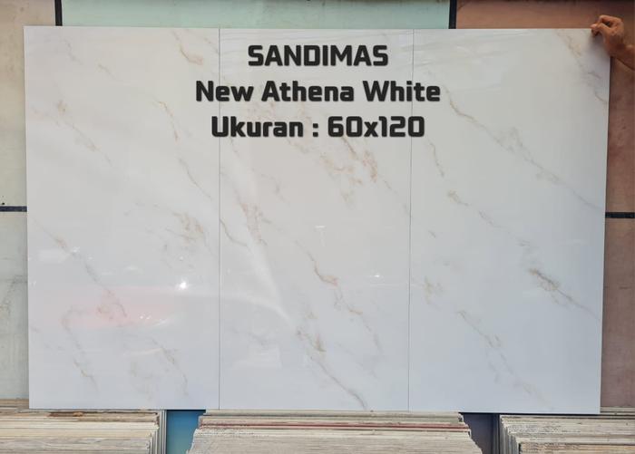 Jual Sandimas Granite Tile New Athena White 60x120 Granit - Jakarta ...