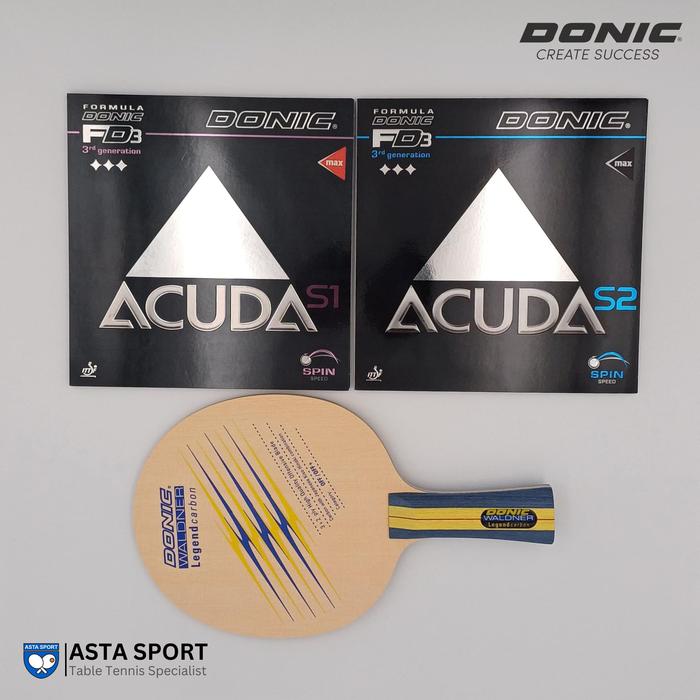 Promo Bat Pingpong Donic Waldner Legend Carbon lengkap karet Acuda Set Cicil 0% 3x - Jakarta ...