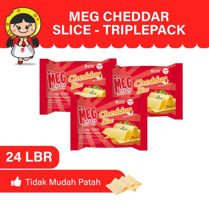 Promo MEG Cheddar Slice 8 Slices - 3pcs - Jakarta Timur - Meg Cheese ...