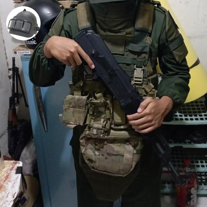 Jual Plate carrier groin and shoulder armor attachment - Hijau - Kota ...