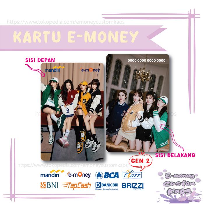 Jual KARTU EMONEY AESPA MLB K-POP MANDIRI FLAZZ BCA GEN 2 BNI TAPCASH ...