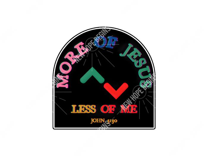 Jual STIKER ROHANI ALKITAB MORE OF JESUS / VINYL WATERPROOF ANTI AIR ...