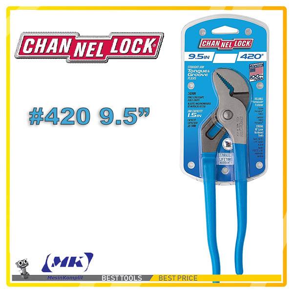 Jual Tang Burung CHANNELLOCK Straight Jaw Groove Joint Pliers - #420 9. ...