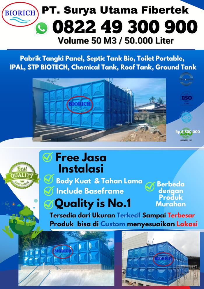 Jual Panel Tank - Tangki Air Kotak - Roof Tank Fiberglass, Tangki FRP ...