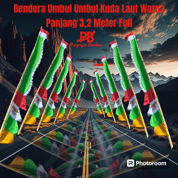 Jual Bendera Umbul Umbul Kuda Laut Warna & Merah Putih - Biru - Kab ...