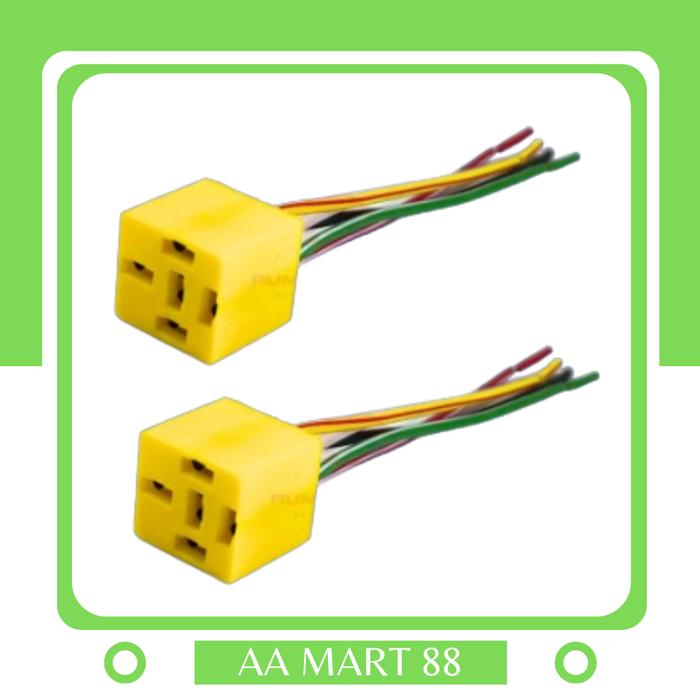 Jual SOCKET RELAY / SOKET / RUMAH RELAY + CABLE / KABEL KAKI 5 FEMALE PIN - Kota Bandung - AA ...