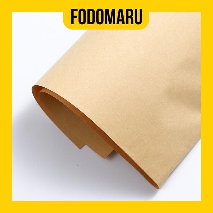 Jual Flower Wrapping Paper Brown Craft Plain Cellophane Kertas Bungkus ...