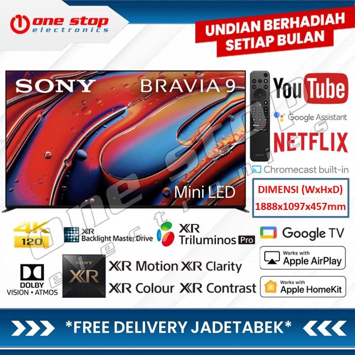 Promo SONY BRAVIA 9 XR K-85XR90 / XR90 4K UHD HDR Mini LED Google TV 85 Inch Cicil 0% 3x ...