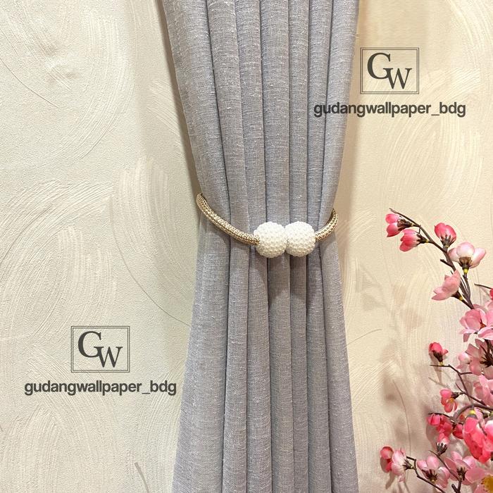 Jual Vitrase Gorden Premium Minimalis Zoey Linen Grey - Kota Bandung ...