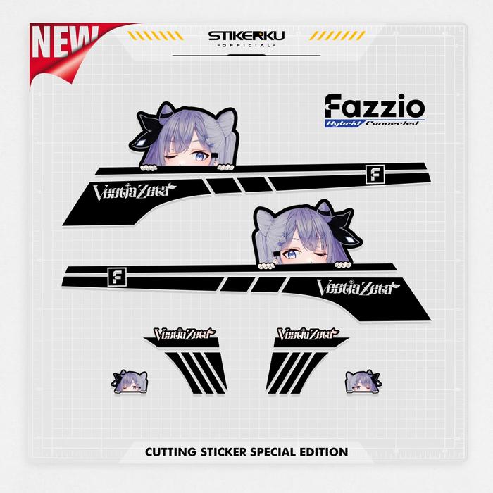 Promo STICKER CUTTING FAZZIO 125 MOTIF VESTIA ZETA / STIKER CUTING ...