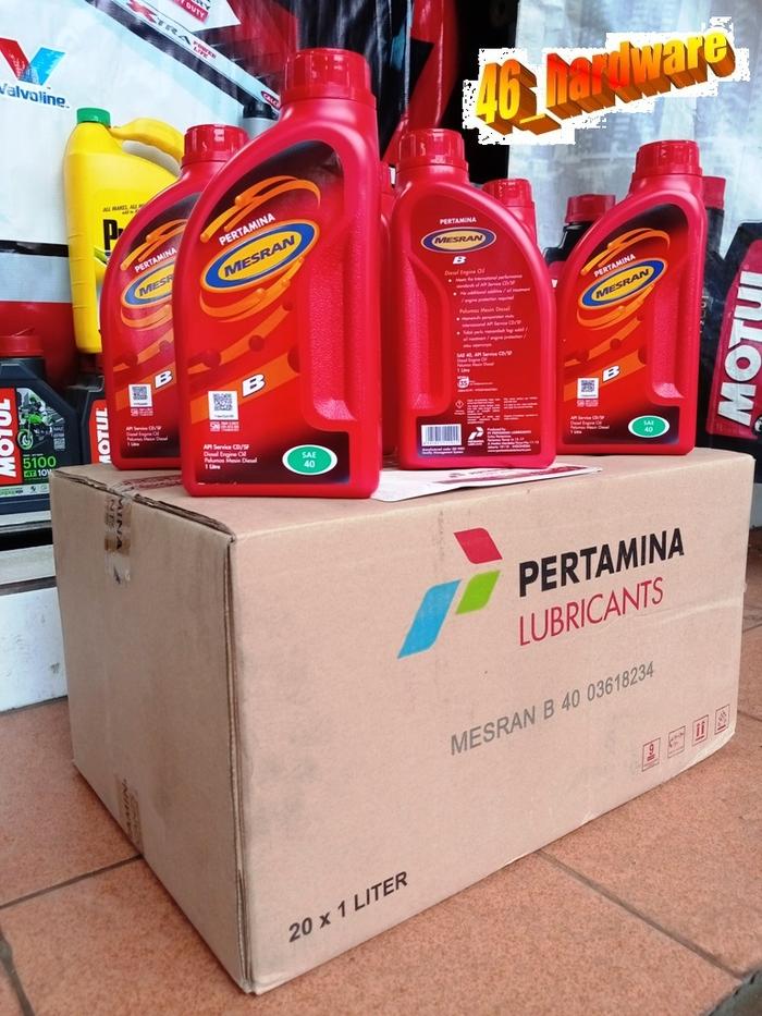 Jual PERTAMINA MESRAN B40 B 40 SAE 40 OLI MESIN DIESEL MOBIL TRUK KAPAL ...