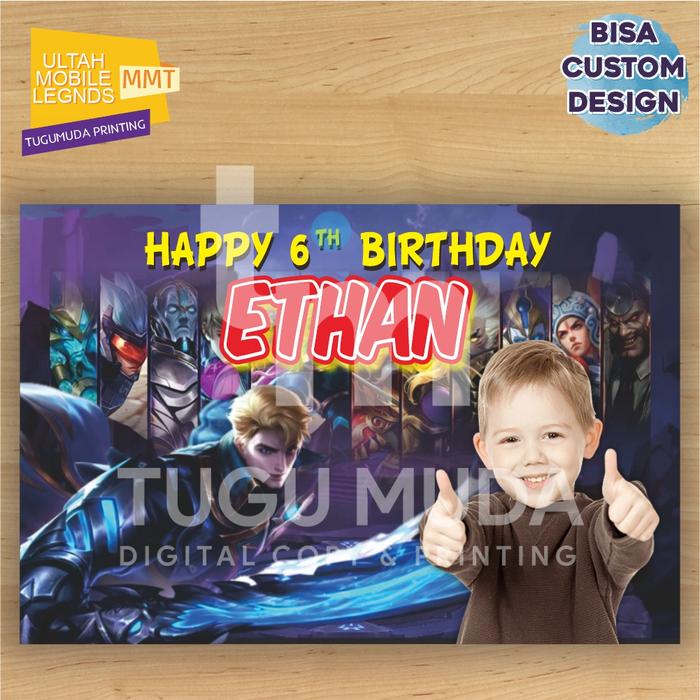 Jual Cetak Banner|Backdrop|Spanduk Ultah/Ulang Tahun - MOBILE LEGEND ...