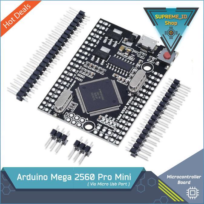 Jual (Baru) Arduino Mega Atmega2560 R3 Pro Mini Atmega2560-16Au Usb ...