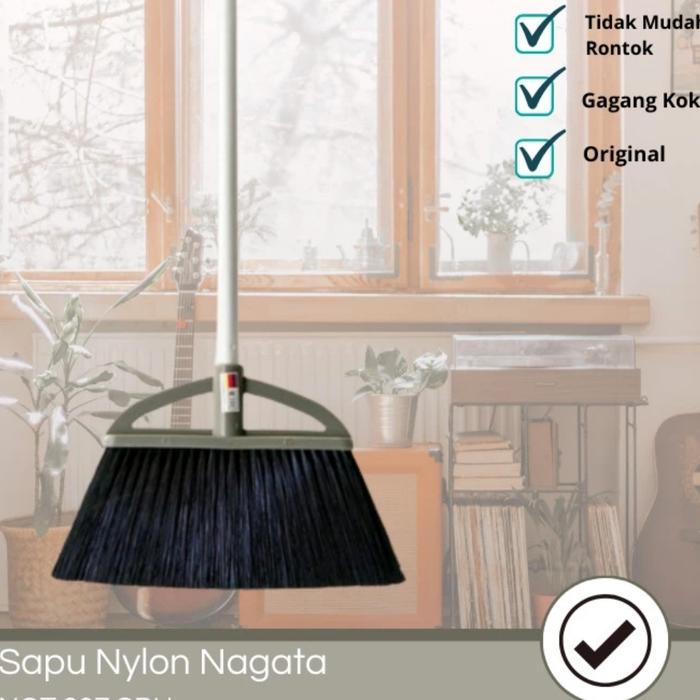 Jual Sapu Nilon Plastik Nagata Komplit Warna Abu Sapu Lantai Broom ...