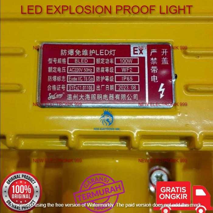Jual Lampu Sorot YAMING Flood Light Explosion Proof SLIM SQ LED 100W ...