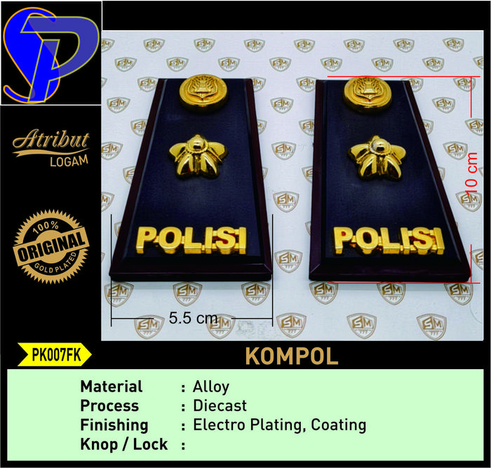 Jual PANGKAT PDH KOMPOL dengan alas dasar AKRELIK COKLAT DAN HITAM ...