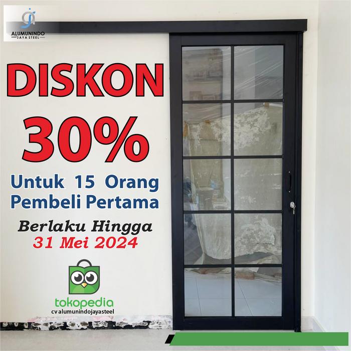 Promo Pintu Sliding+ Ornamen Kusen Aluminium YKK - Kota Bekasi - CV Alumunindo Jaya steel ...