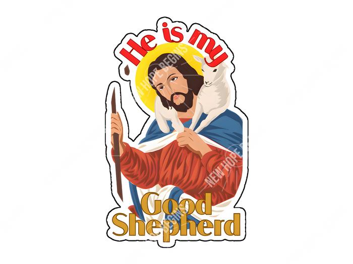 Jual STIKER ROHANI ALKITAB HE IS MY GOOD SHEPHERD / VINYL WATERPROOF ...