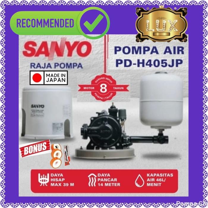Jual Pompa air Jet pump SANYO PD-H405 JP (ORI Made in JAPAN) 405jp ...