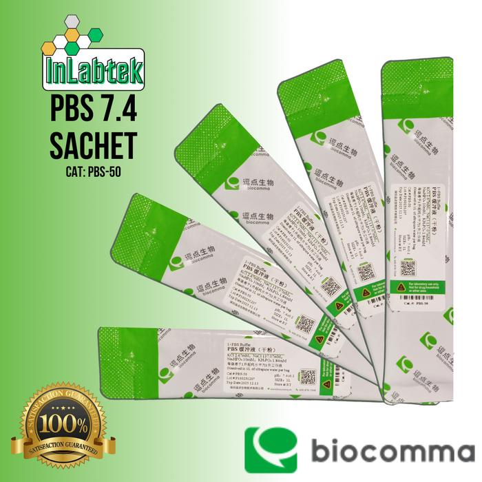 Jual PBS 1X (Phosphate Buffered Saline) Buffer Sachet Bubuk Satuan pH 7 ...