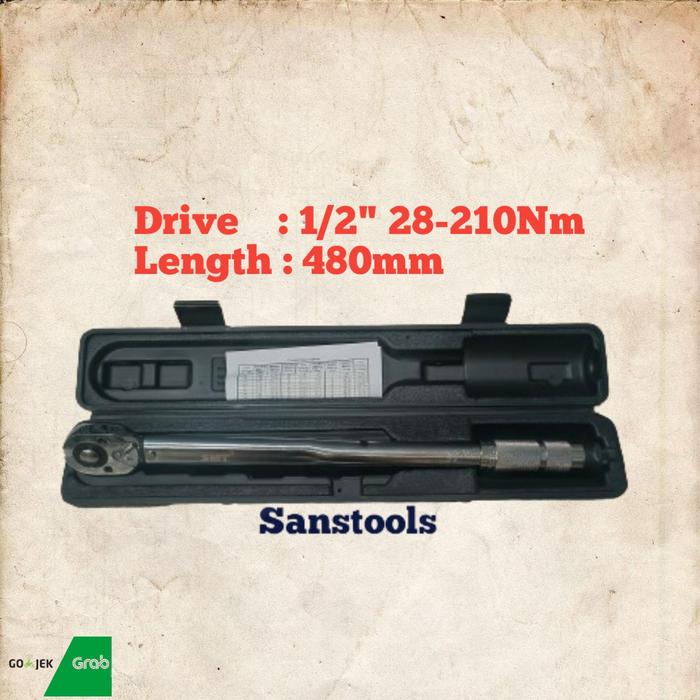 Jual Momen / torque wrench / kunci torsi 1/2" 28-210NM 28-210N.M murah ...