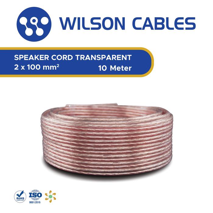 Promo Wilson Cables - Kabel Audio 2x100 10 Meter - Transparan - Kab ...