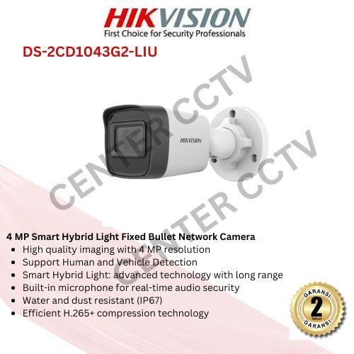 Jual DS-2CD1043G2-LIU - HIKVISION IP CAMERA 4MP DUAL LIGHT BULLET AUDIO - Jakarta Utara - CENTER ...