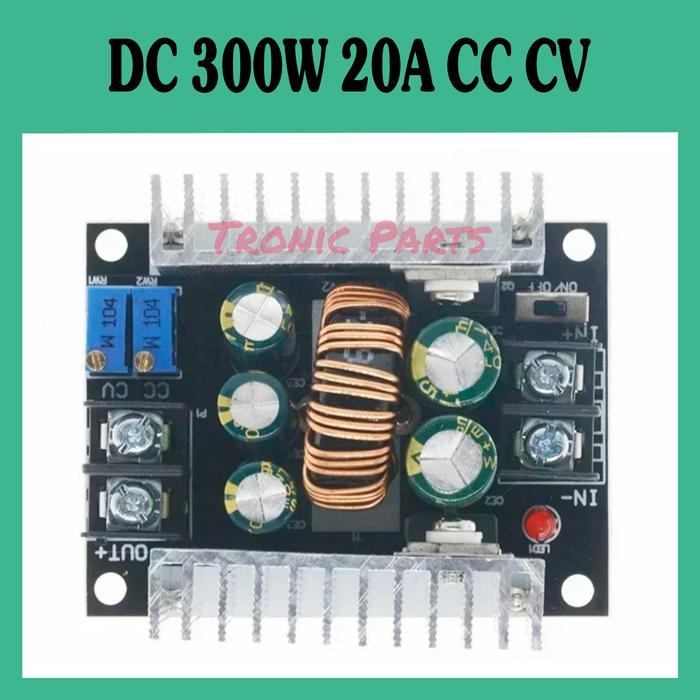 Jual DC Stepdown 20A 300W CC CV Buck Converter Adjustable Module HQ ...