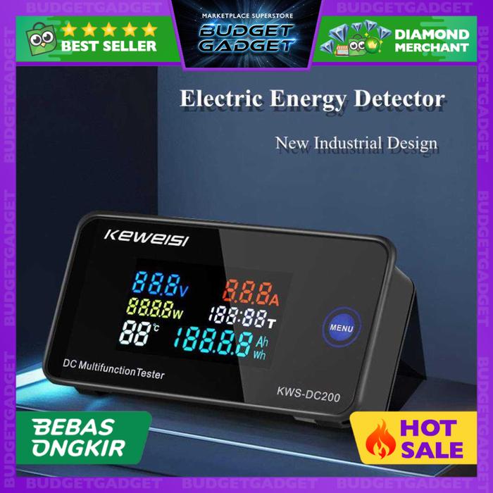 Jual KEWEISI Voltmeter Digital Display Color Screen 200V 100A - KWS ...
