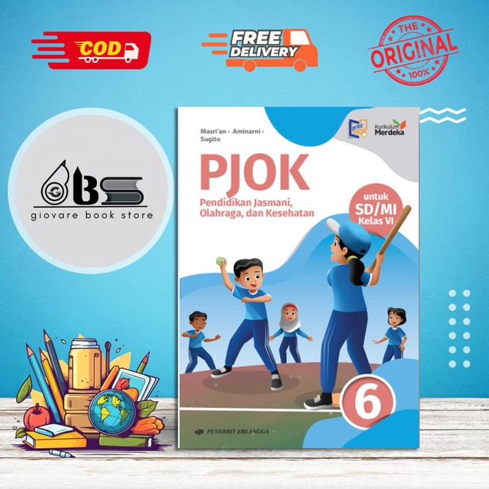 Jual BUKU PJOK KELAS 6 ERLANGGA KURIKULUM MERDEKA ORIGINAL | PEND ...