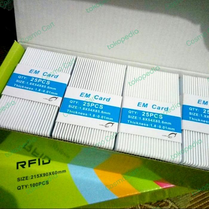 Jual RFID Proximity Card Tebal Berlubang - EM 125Khz - Kab. Tangerang ...