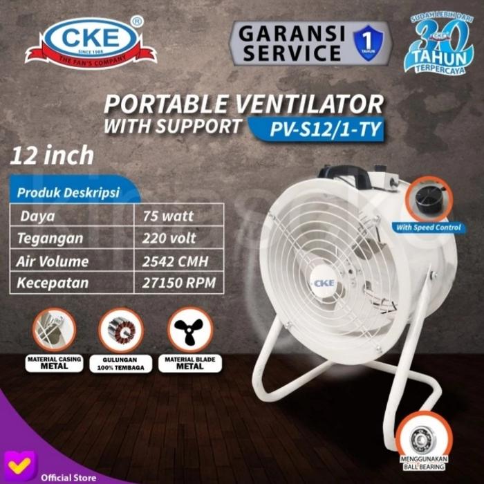 Jual Blower Portable Ventilator 12 Inch 220 Volt Heavy duty - Jakarta ...
