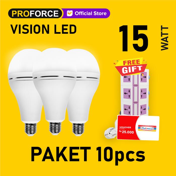 Jual Lampu Darurat Emergency LED Proforce Vision 15 Watt Paket 10 Pcs ...