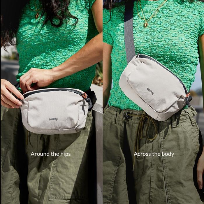Jual Bellroy Lite Belt Bag 1.8L - Premium Bellroy Sling Bag - Ash ...