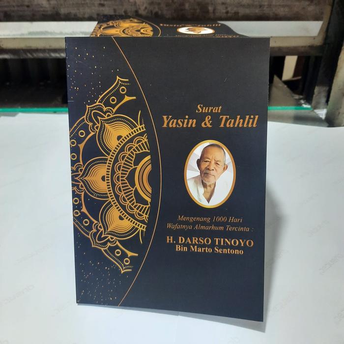 Jual buku yasin dan tahlil ukuran A5 softcover isi 132 hal hitam putih ...