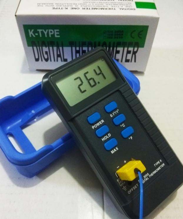 Jual Thermocouple Digital Thermometer Type K single Channel TFC 305A ...