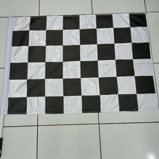 Jual bendera start star flag plus tiang panjang 1 meter 1m - Kota ...