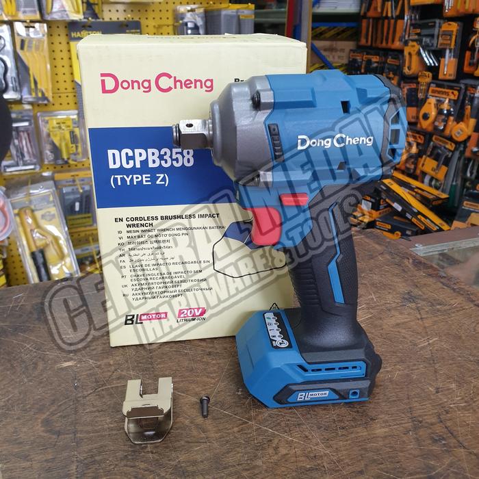Jual MESIN IMPACT WRENCH 1/2" DONGCHENG DCPB358 Z CORDLESS BRUSHLESS ...