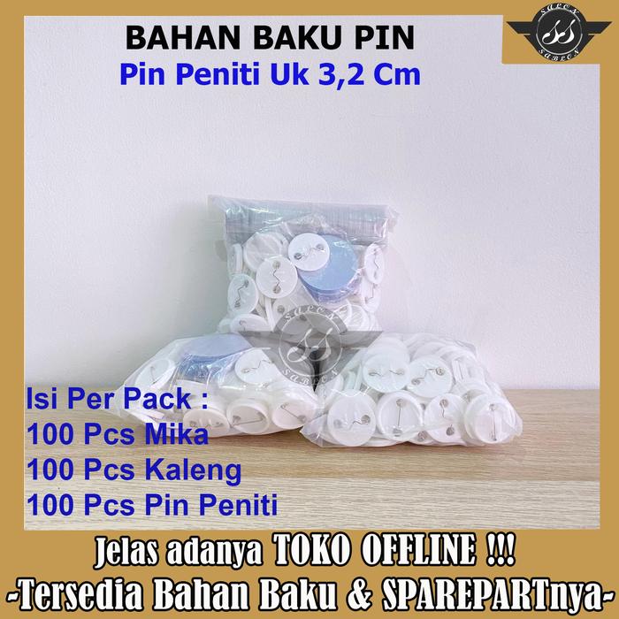 Jual Bahan baku Pin 75mm / Bros ukuran 75mm polos - Pin Peniti 32 ...