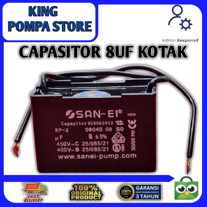 Jual CAPASITOR KOTAK 8UF KHUSUS POMPA AIR SUMUR DANGKAL SEPERTI ...