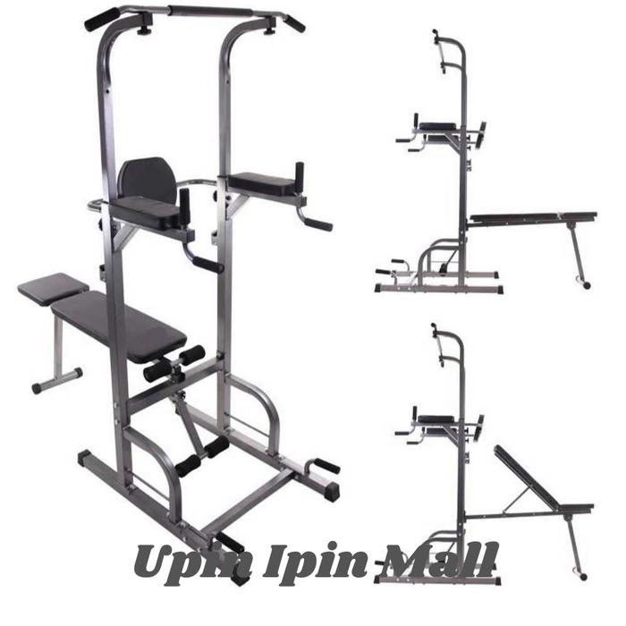 Promo Fitness Station Pull Up Bench Press Body Building Rig Home Gym ...