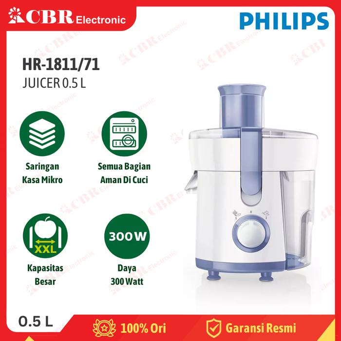Jual Juicer PHILIPS HR-1811/71 (500 ml) - Kota Batam - CBR Elektronik ...
