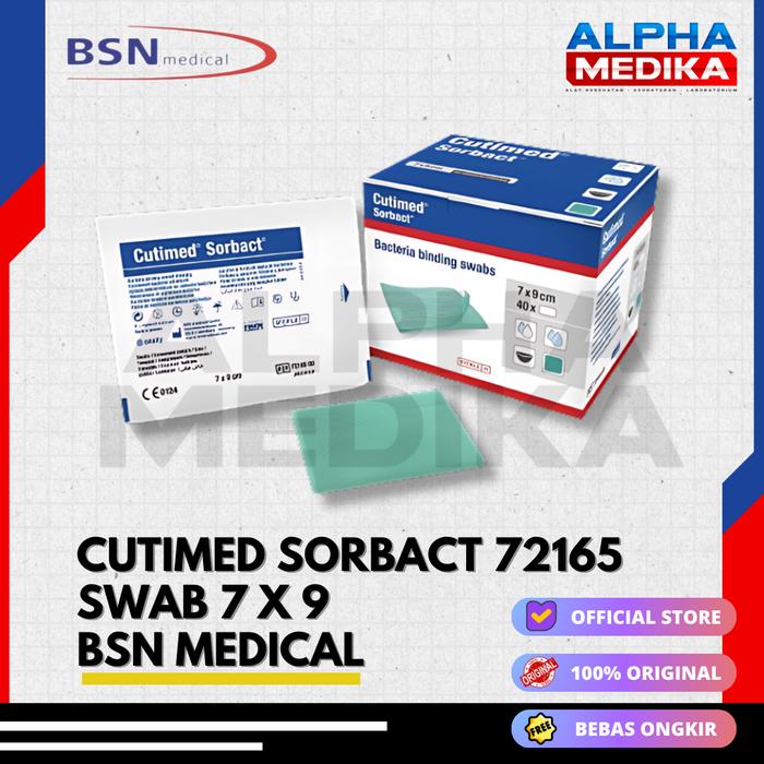 Jual Cutimed Sorbact 7x9 BSN Medical / Cutimed Sorbact 72165 Swab 7x9 ...